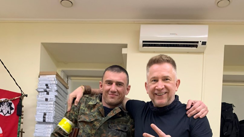 After joining a civilian battalion, Thomas Knapp leaves Ukraine