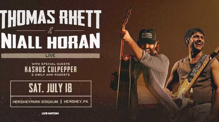 Thomas Rhett, Niall Horan announce Hersheypark Stadium show