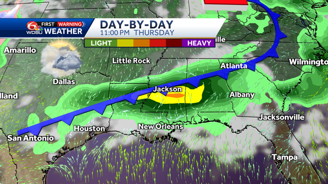 New Orleans Louisiana weather forecast record high rain chances