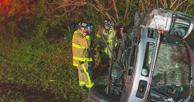 Major crash involving a gas semi-truck leaves two with serious injuries