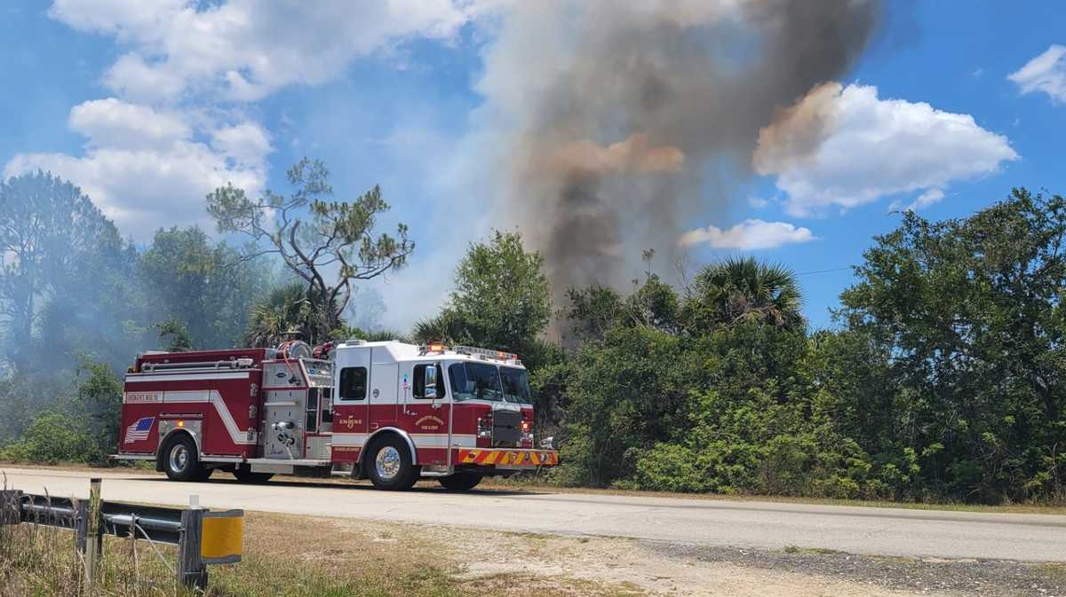 Brush fire breaks out in Charlotte County