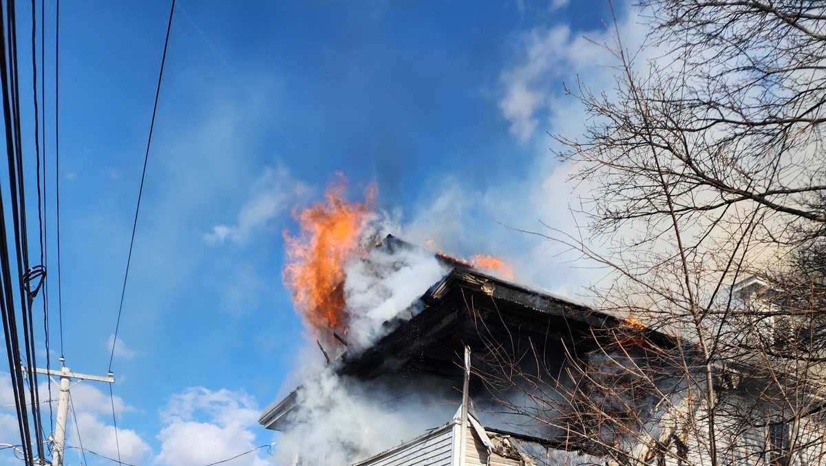 Home evacuated following 2-alarm fire in Everett, Massachusetts