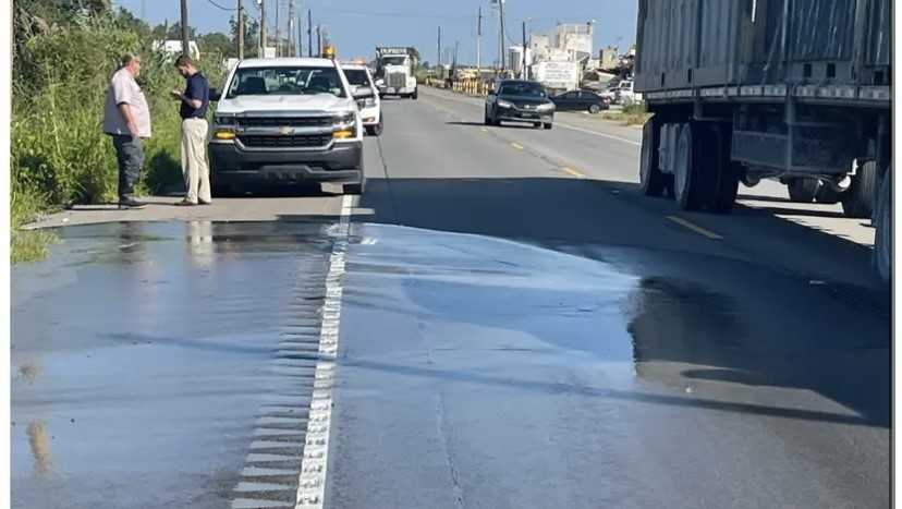 Broken water line under LA 1, expect traffic delays