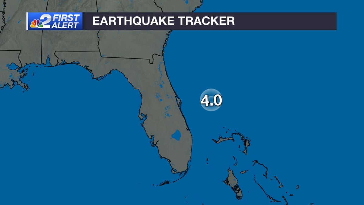 Rare earthquake felt on the east coast of Florida