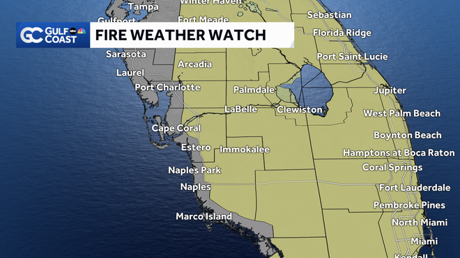 Fire Weather Watch active on Thursday