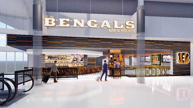 CVG to open first and only Bengals-branded restaurant and bar