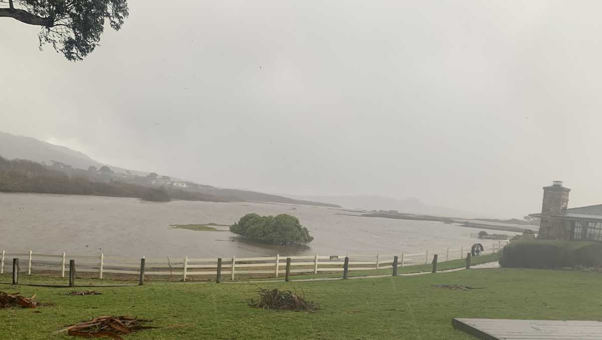 Carmel Lagoon swells flooding homes