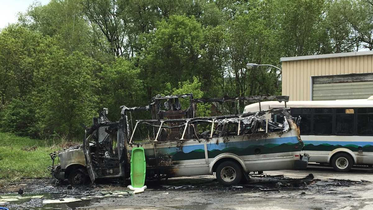 Fire destroys Green Mountain Transit bus