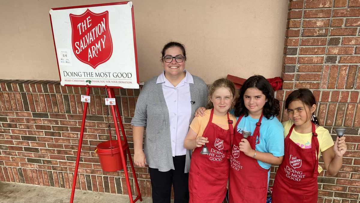 Salvation Army bell ringers make rare summer appearance