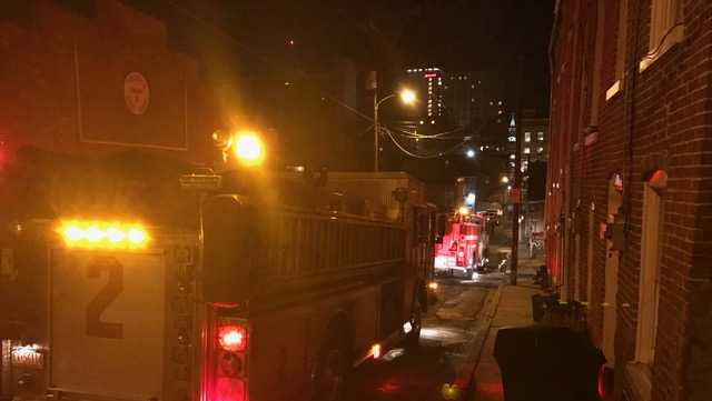 Crews battle Lancaster city fire