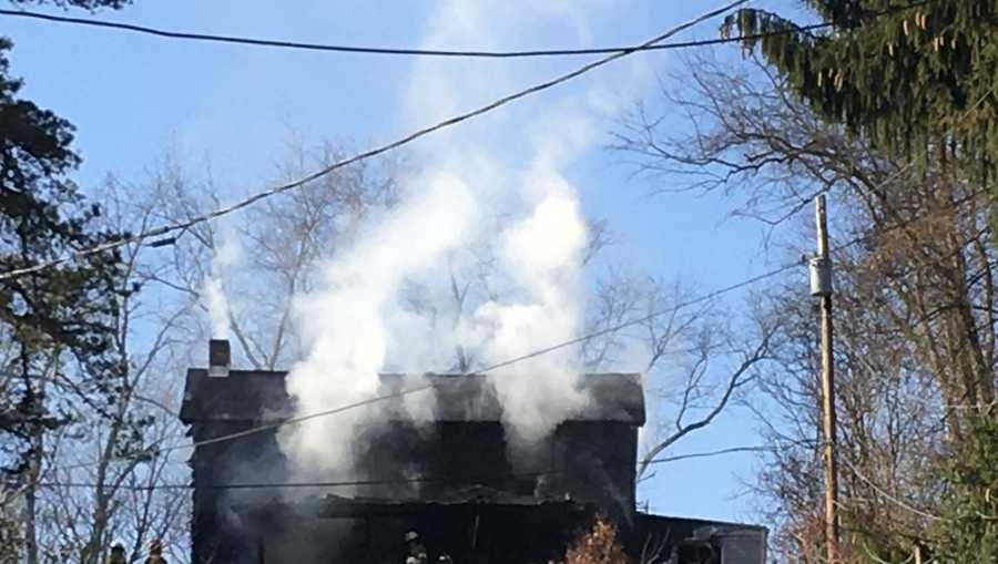 Crews battle house fire in Elizabeth Township