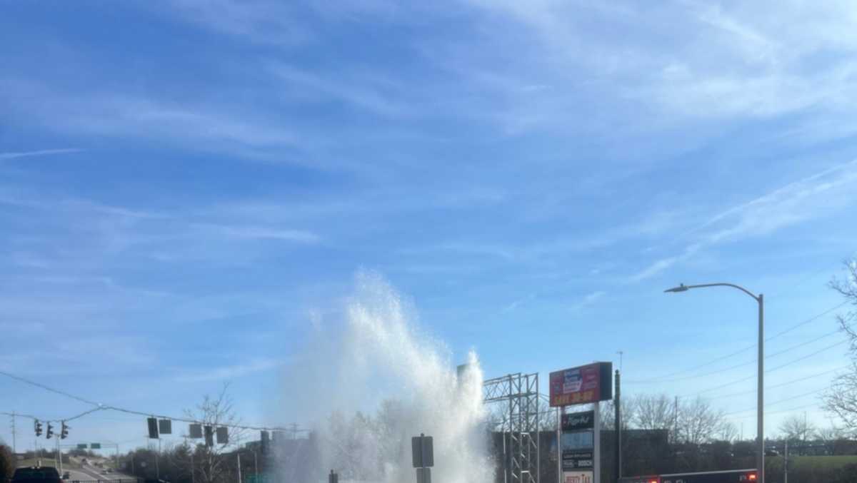 Car Crashes Into Fire Hydrant Sending Water Shooting Up Into The Air