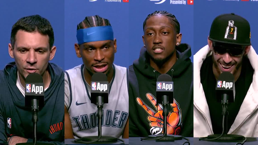 Oklahoma City Thunder players speak at NBA Finals media day