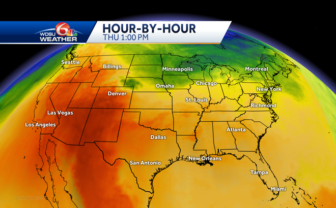 Very Hot & Humid into Saturday, Not as Hot Sunday