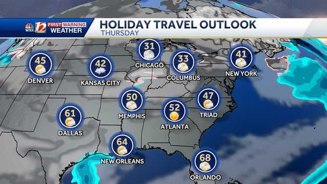 USA Holiday Travel Outlook and North Carolina's forecast