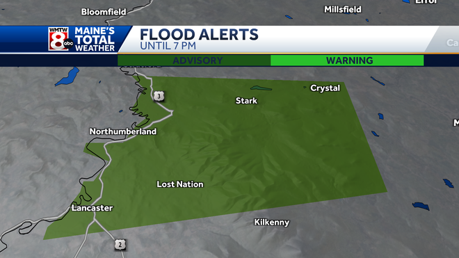 Downpours prompt flood advisory in northern NH