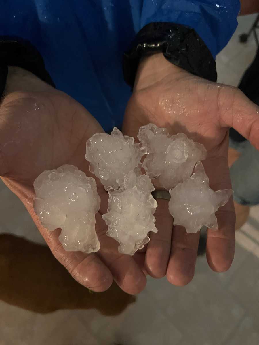GALLERY: Saturday severe storms bring large hail to Oklahoma