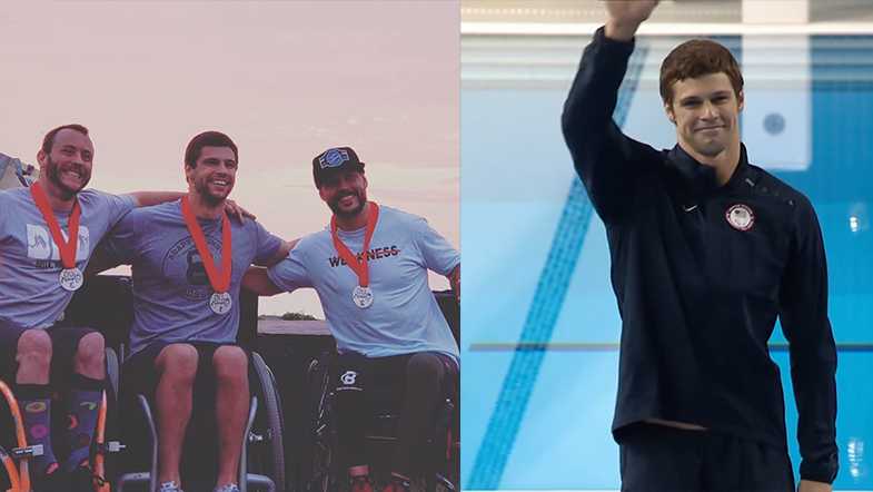 Coach with cerebral palsy defies athletic odds in pool, CrossFit