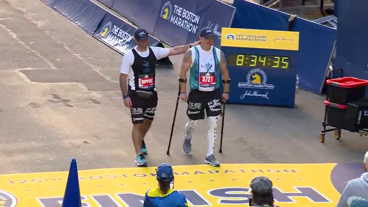 'Worth the wait' Athletes emotional as they complete Boston Marathon