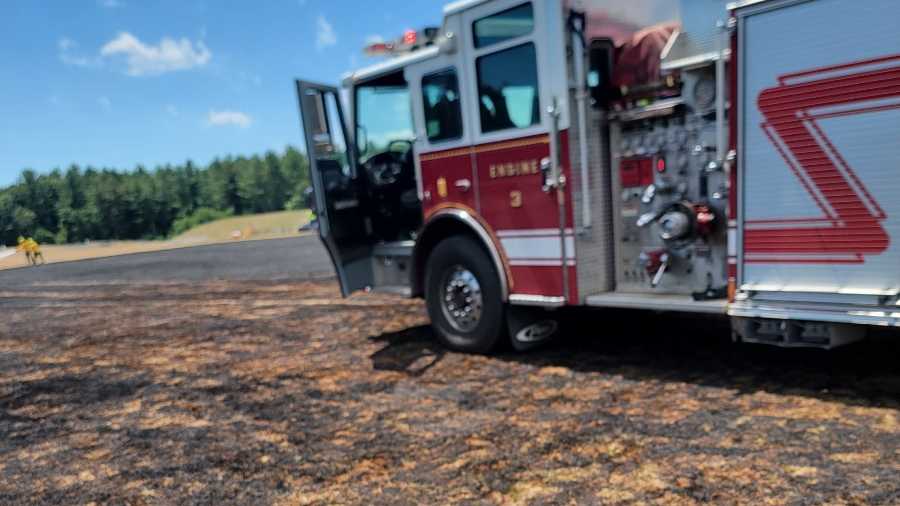 Family's model rockets spark grass fire in Massachusetts park