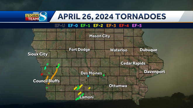 Iowa tornadoes: State's biggest tornado outbreak of 2024 happened a year ago Saturday