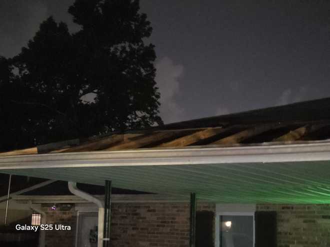 Possible tornado hit areas in Marrero, damage reported