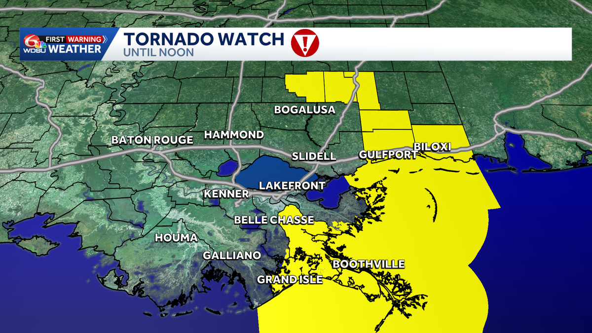 A Tornado Watch has been issued