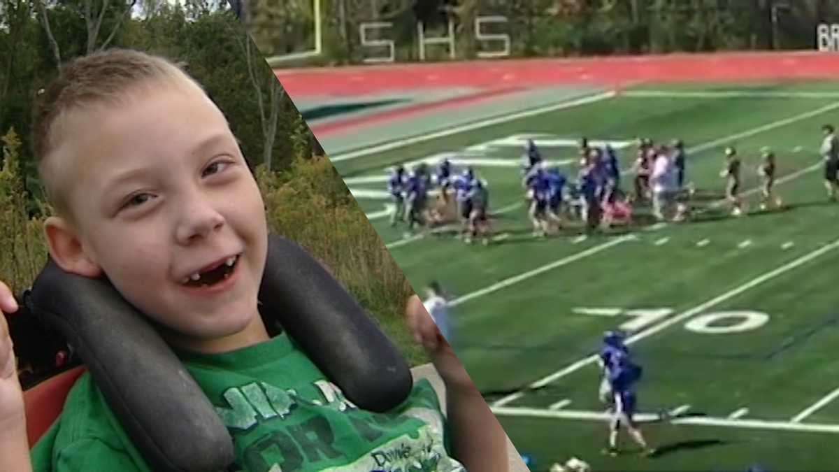 Teams gets together to give Bryce a special moment