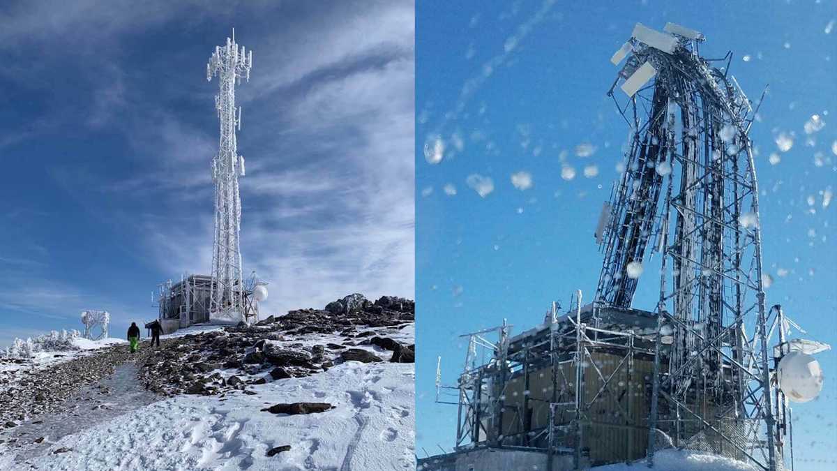 Wind topples communications tower on Sugarloaf summit