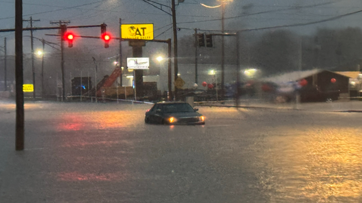 Towson Ave. and other Fort Smith streets flooded