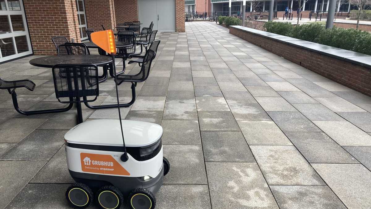 Towson University testing food delivery by robots