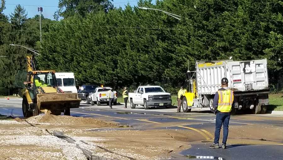 Water main break on Towsontown Boulevard impacts TU, hospitals, residences