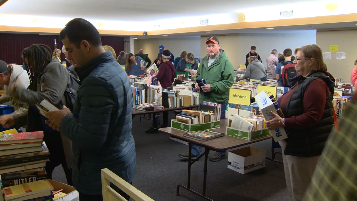 Thousands of books for sale at $5 or less at Towson library