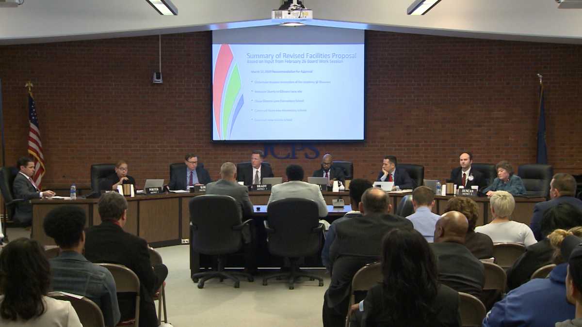 JCPS board passes plan combining 6 elementary schools in 3 new buildings