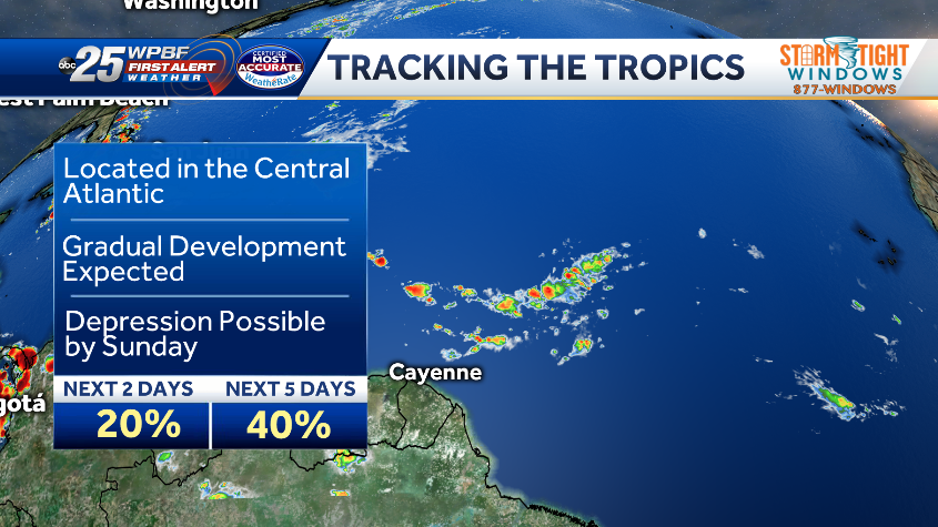 Friday 8 AM update on tropical wave in Atlantic