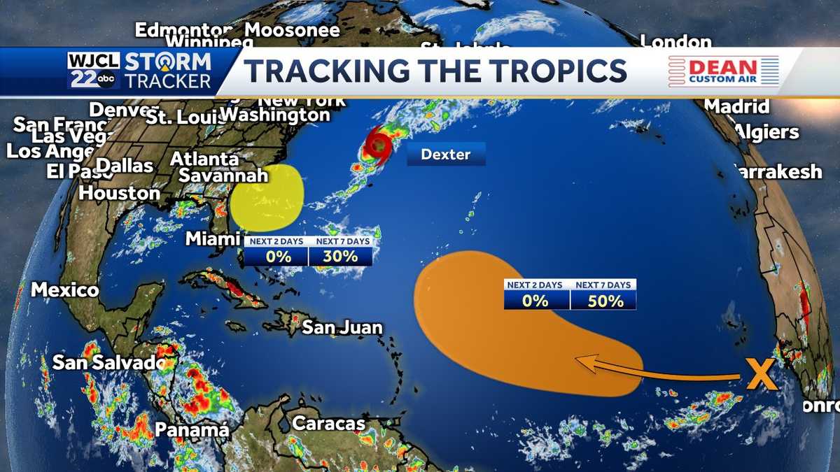 Savannah: Tracking Dexter and two areas of interest