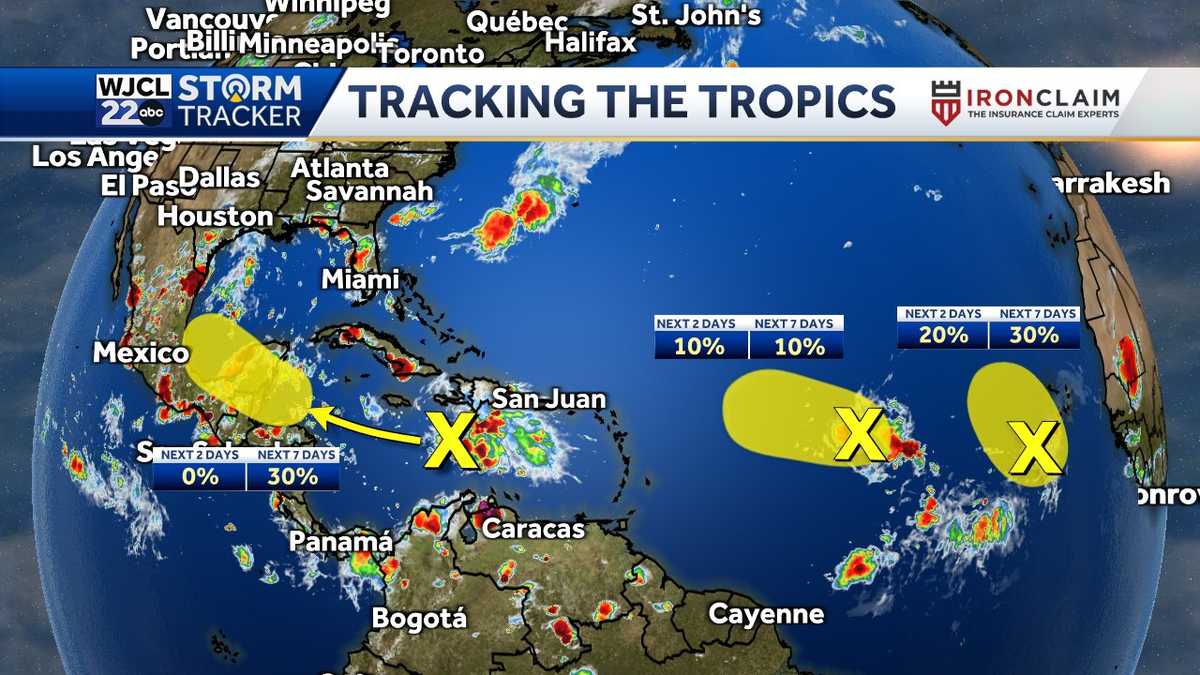 Savannah: Tracking the tropics and rain chances