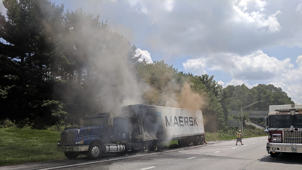 UPDATE: I-83 north reopens after tractor-trailer fire