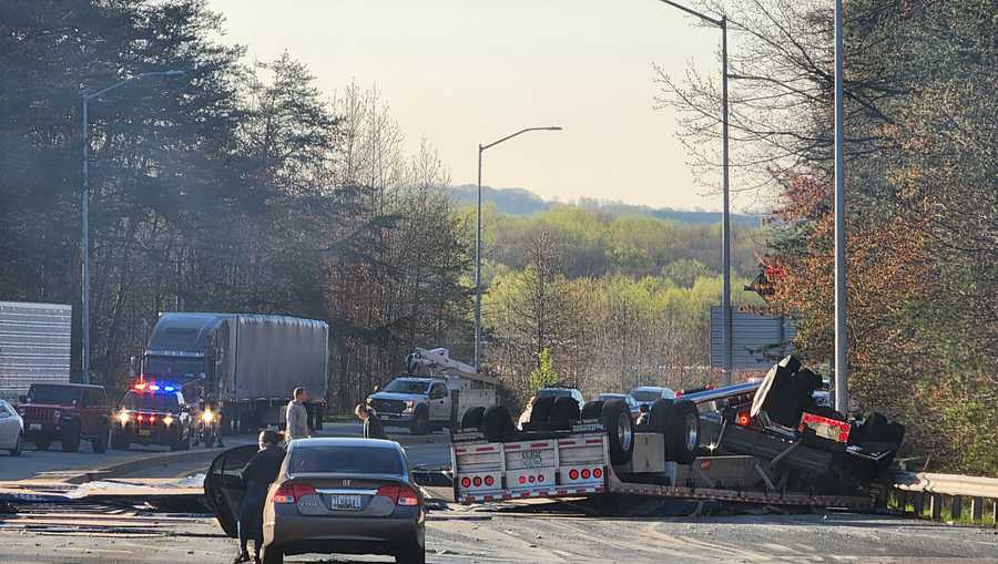 State police: Tractor-trailer overturned in Cecil County