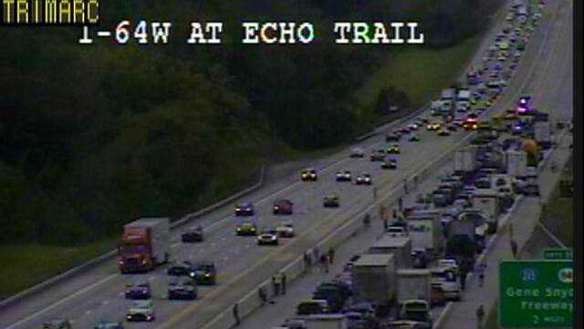 All Lanes Of I 64 West Reopen After 2 Multi Vehicle Crashes Near Gene