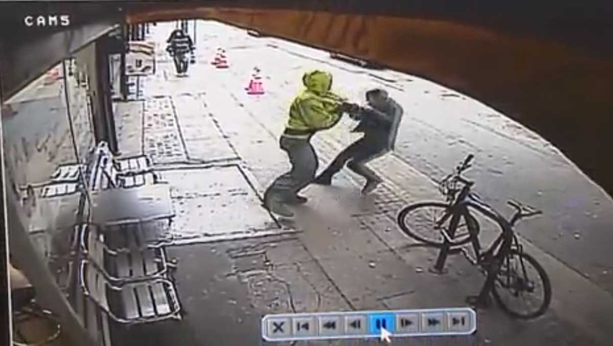 Terrifying Video Man Shoved Into Oncoming Traffic Pinned Under Truck