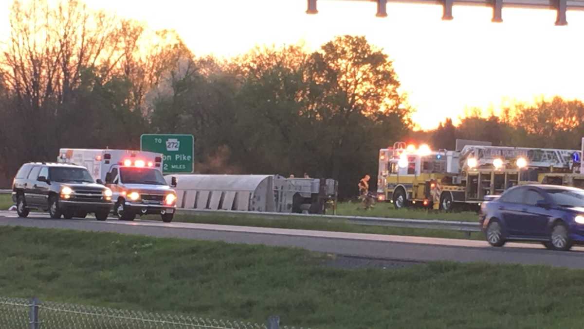 Route 222 reopens in Lancaster County after tractor-trailer crash