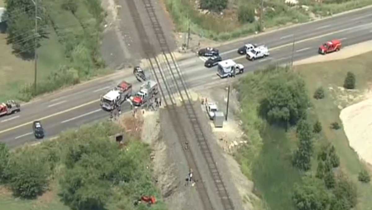 Two killed after train hits vehicle in NW OKC