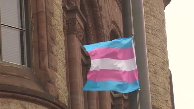 Cincinnati raises transgender pride flag as part of International ...