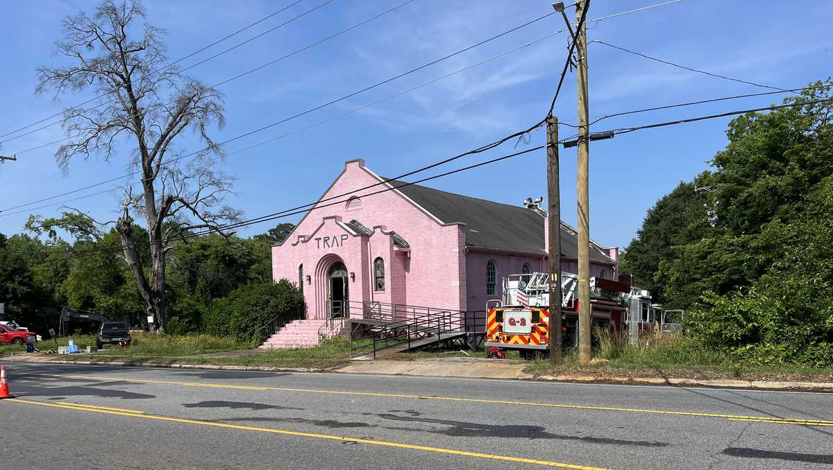 Arson investigation after fire at pink 'Trap Church' in Greenville