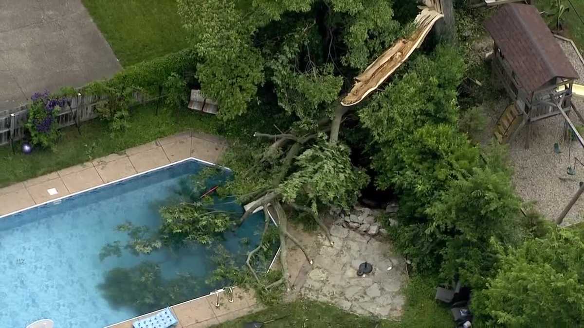 PHOTOS: Large hail, wild clouds and damage from Sunday's severe storms