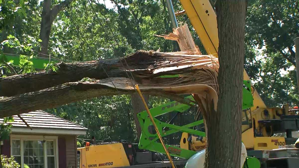 Destructive New Hampshire microburst damages homes, vehicles