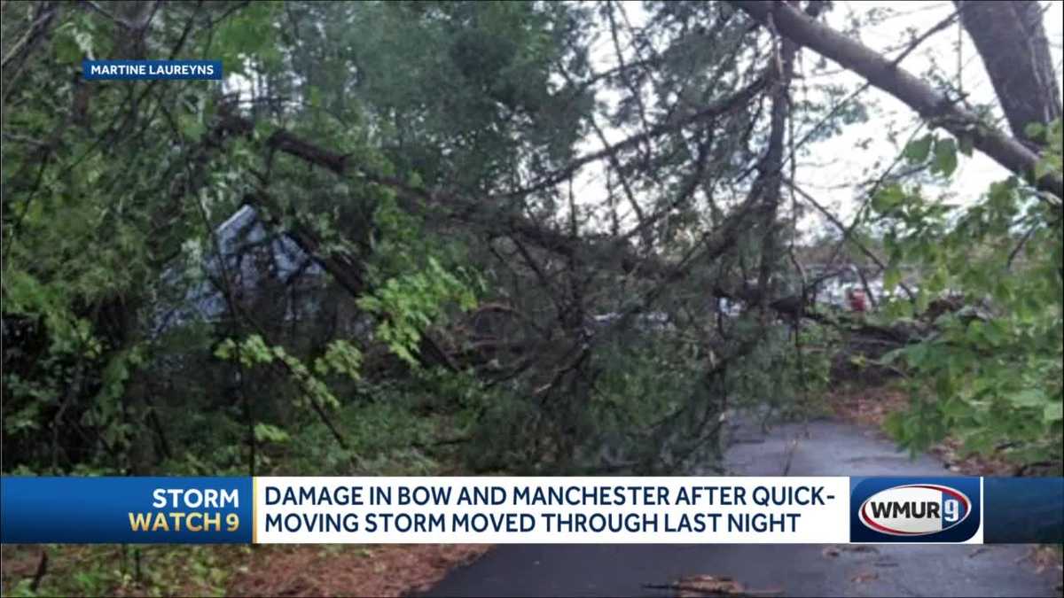 Quick-moving, intense storms cause some damage in New Hampshire
