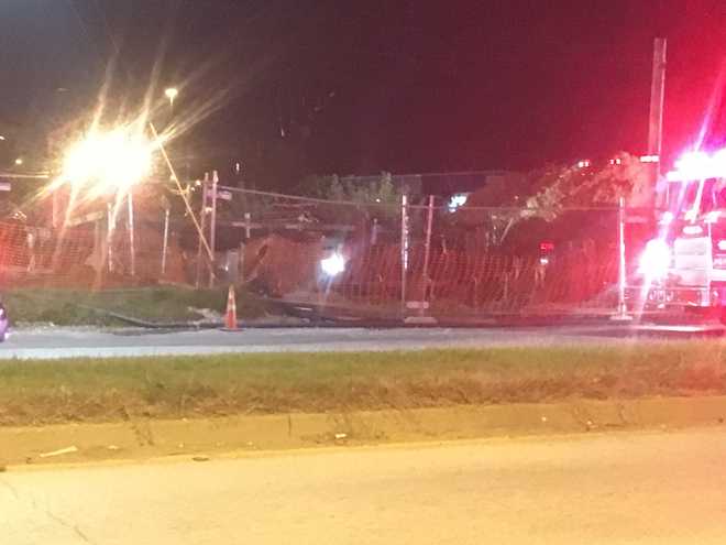 Worker rescued from trench collapse in northeast Baltimore