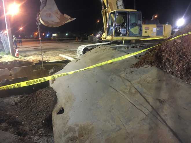 Worker rescued from trench collapse in northeast Baltimore